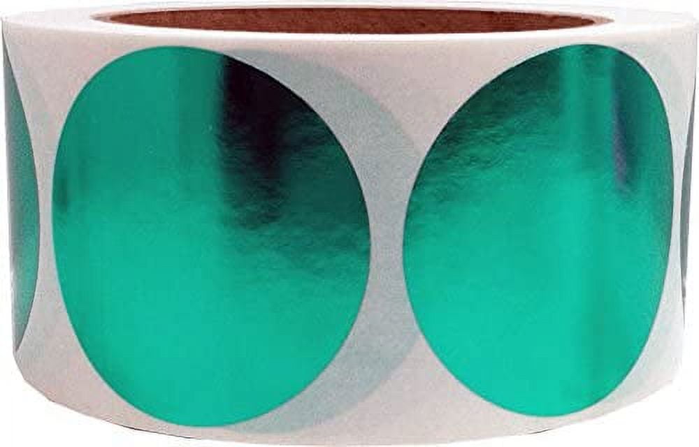 Metallic Green Color Coding Labels for Organizing Inventory 2 Inch ...