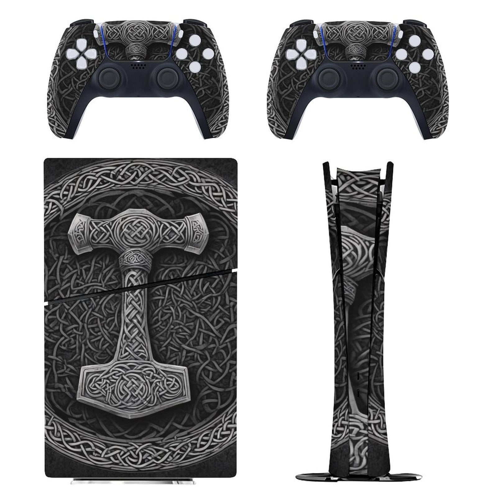 Metallic Hammer Console Skin Bundle for PS5 Pro Slim Disc & Digital ...
