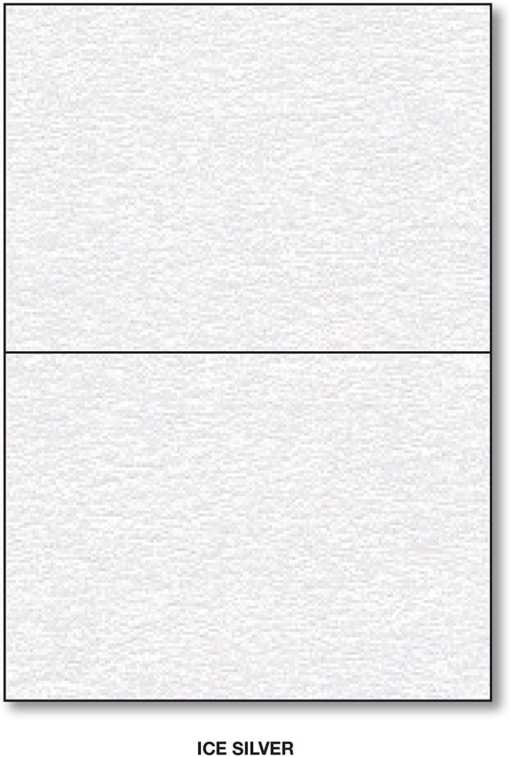 Metallic - Ice Gold - 5" x 7" Half Fold Heavyweight Greeting Cards - 25 ...