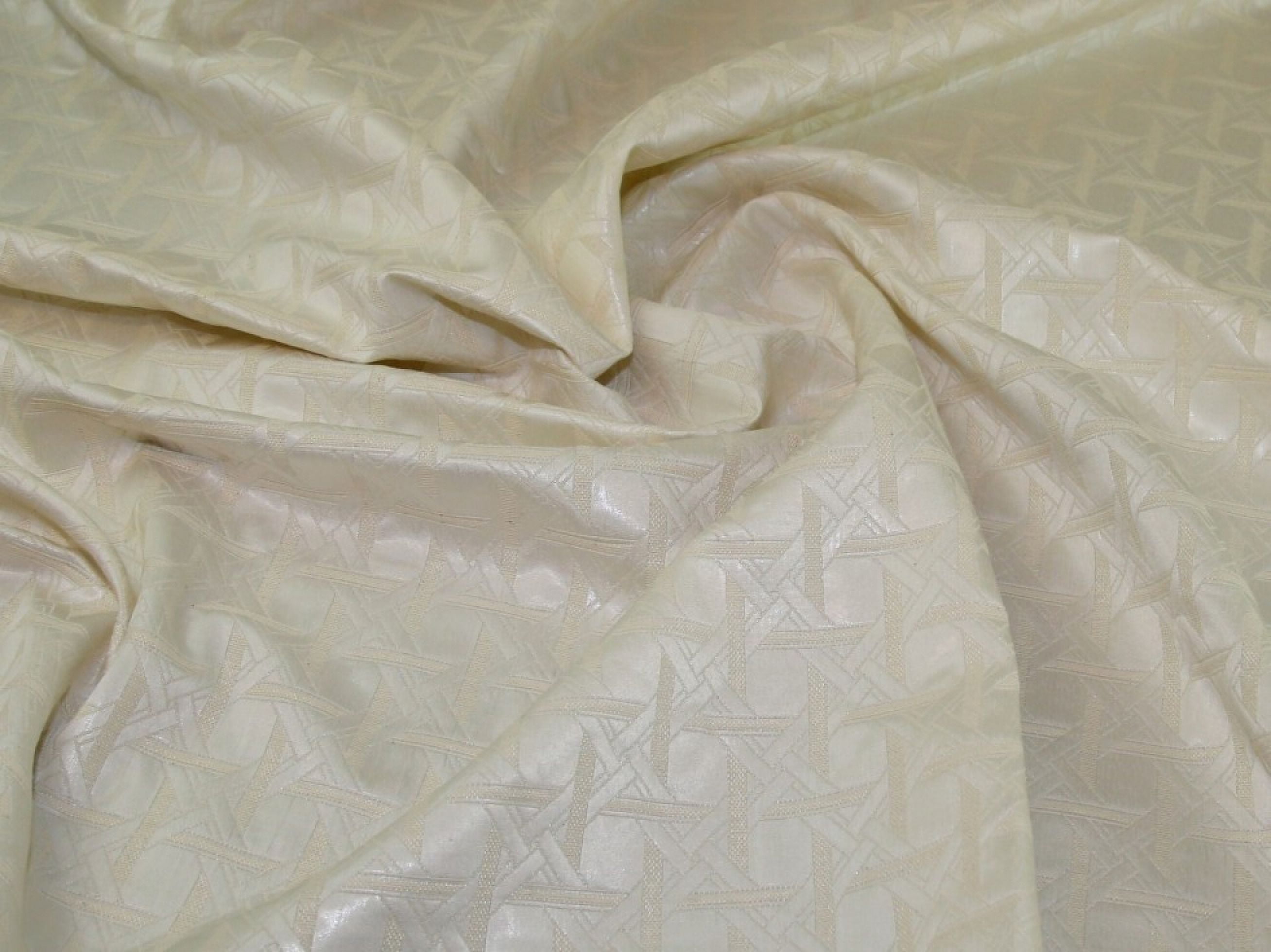 Metallic Jacquard Dress Fabric Cream - per yard - Walmart.com