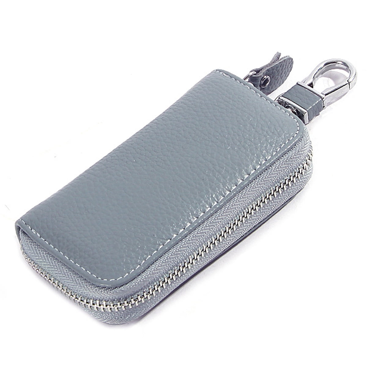 Metallic Key Holder Wallet with Zippered Car Key Case and RFID Blocking ...
