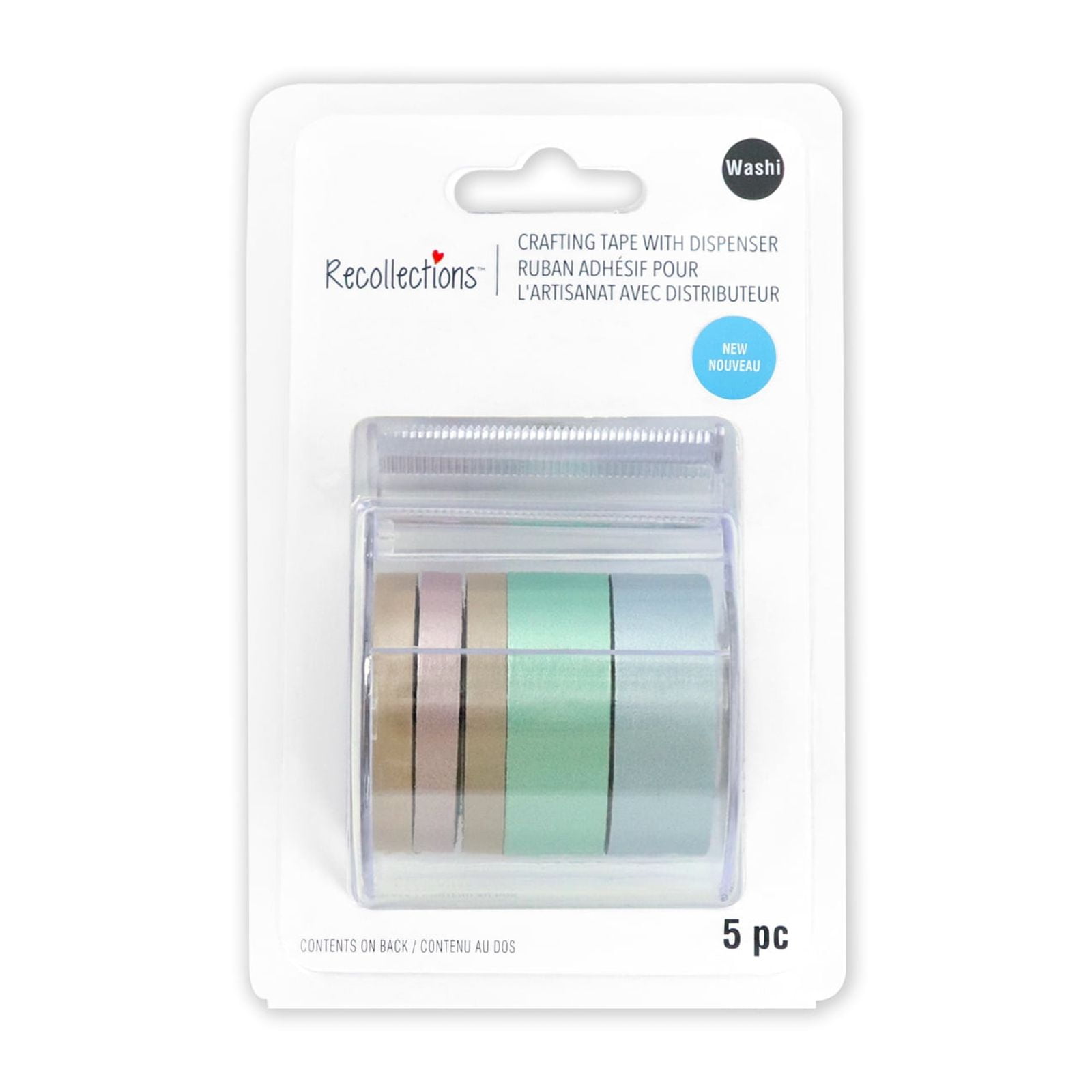 Metallic Morandi Colors Crafting Washi Tape & Dispenser Set by ...