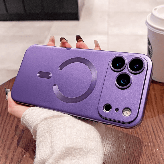 Metallic Paint Magnetic For Magsafe Soft Case For iPhone 17 Air 16 15 ...