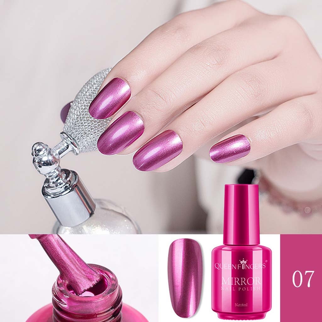Metallic Painting Gel Upgrade Metallic Painting Gel Mirror Nail Polish 3D Metal Gel Drawing ...