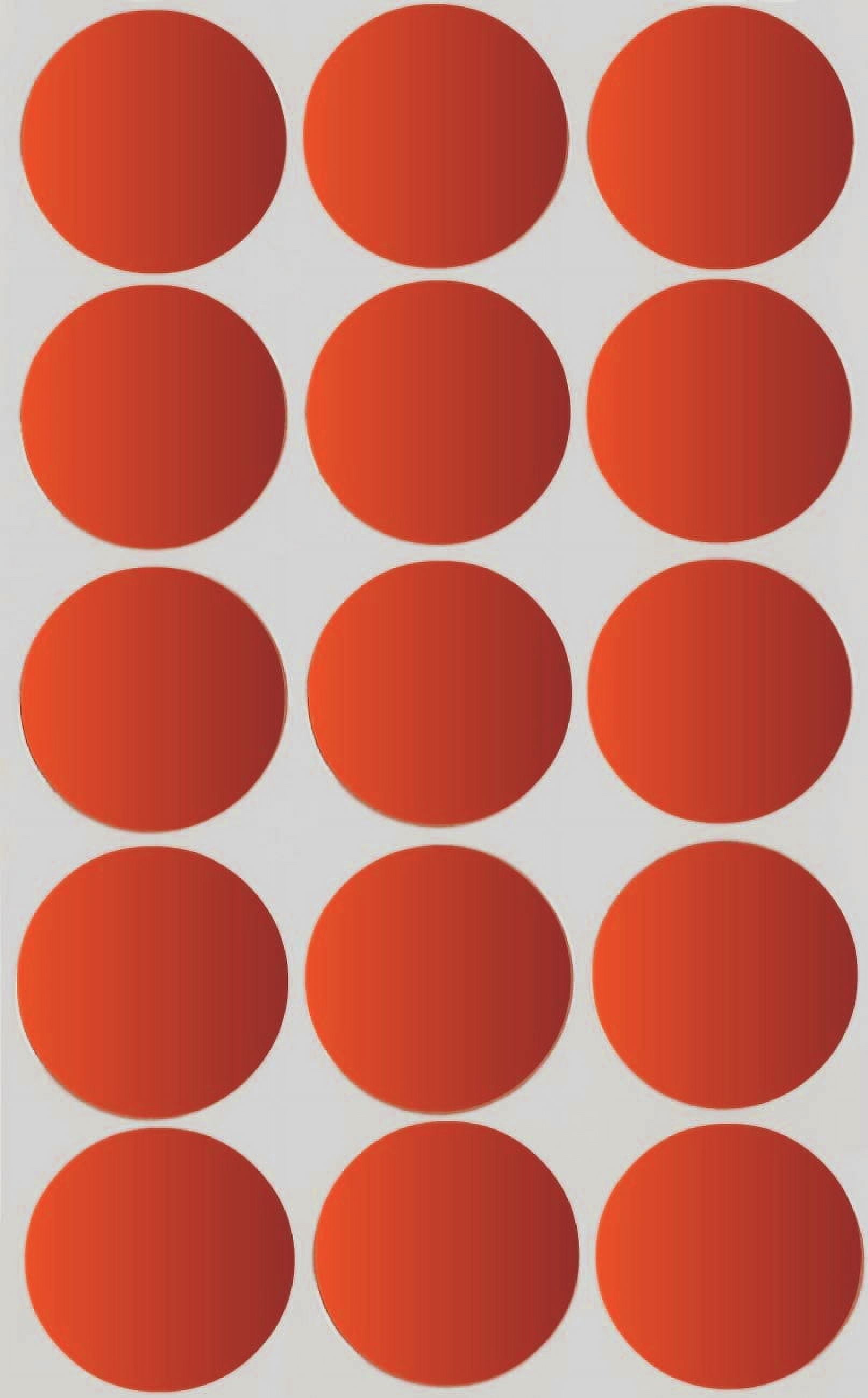 Metallic Red Adhesive Labels Sealing Stickers 1.25 in (30 mm) - 225 ...