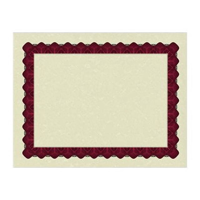 Metallic Red Certificates - 100 Pack - Walmart Business Supplies