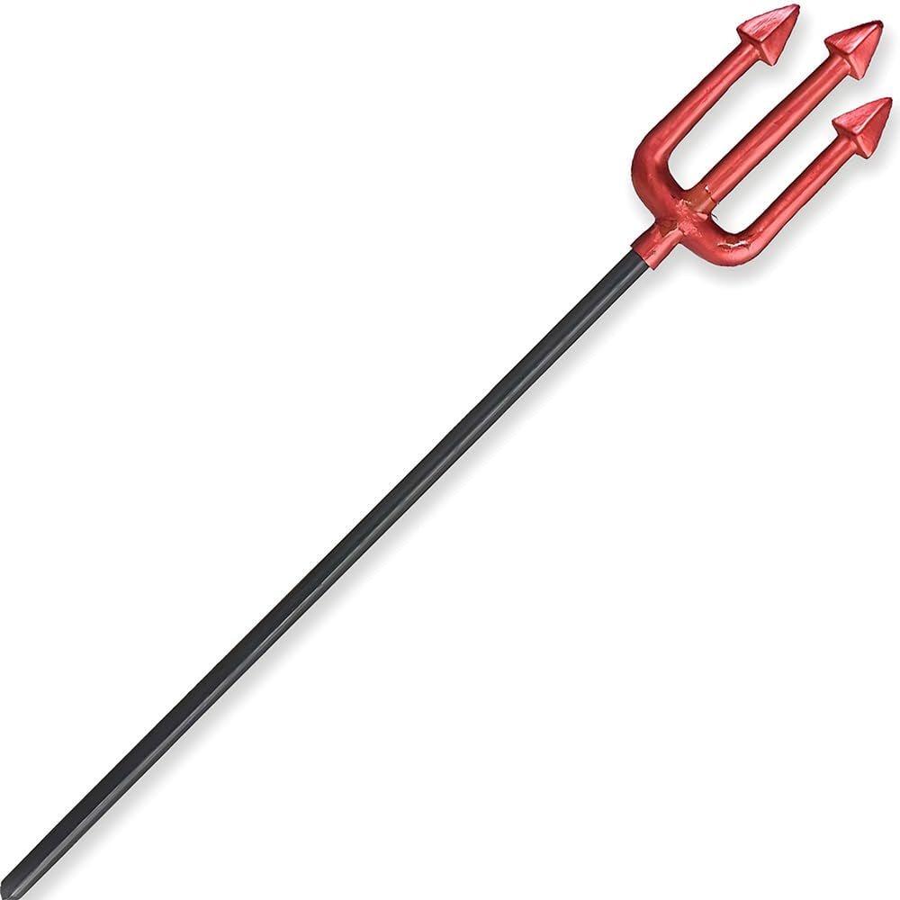 Metallic Red Pitchfork Costume - 22.5" (1 Count) - Realistic & Durable ...