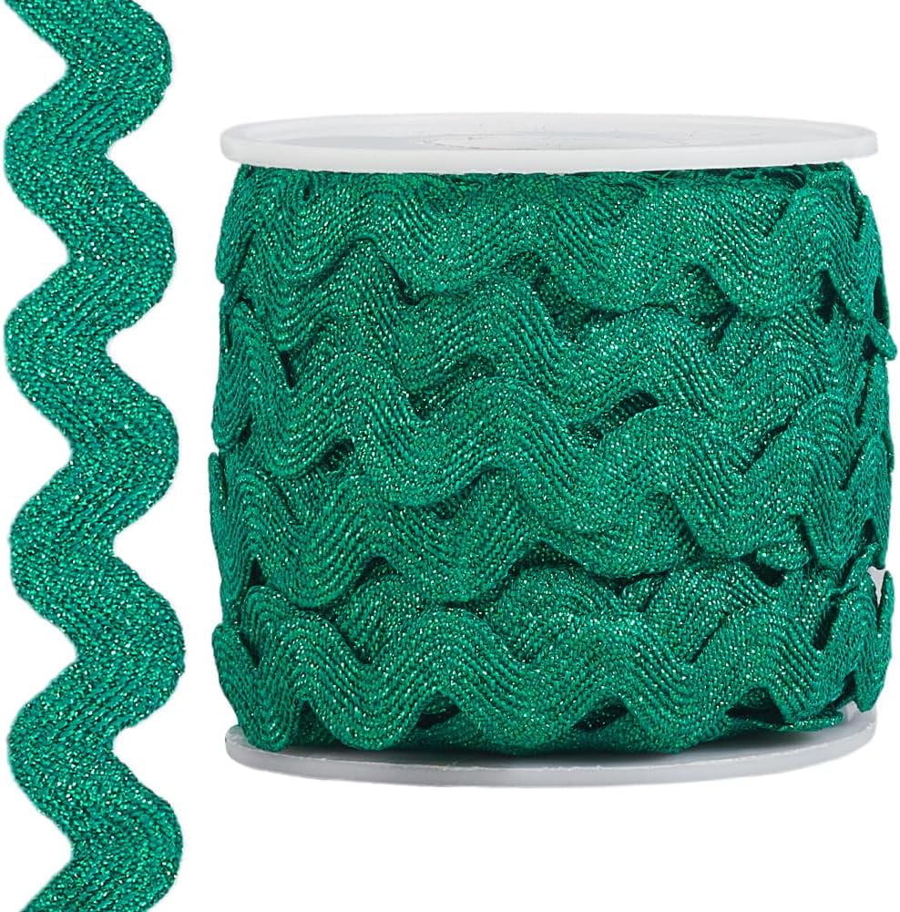 Metallic Rick Rack 16.5 Yards 0.6 Inch RIC Rac Trim Glitter Zig Zag ...