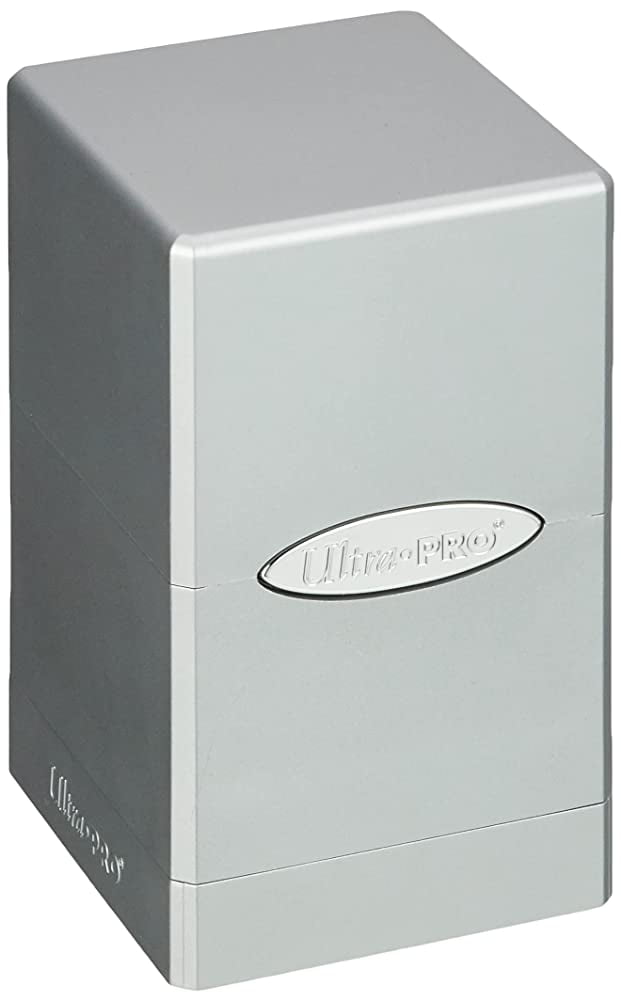 Ultra Pro Deck Box Satin Tower: Metallic Silver - Walmart.com