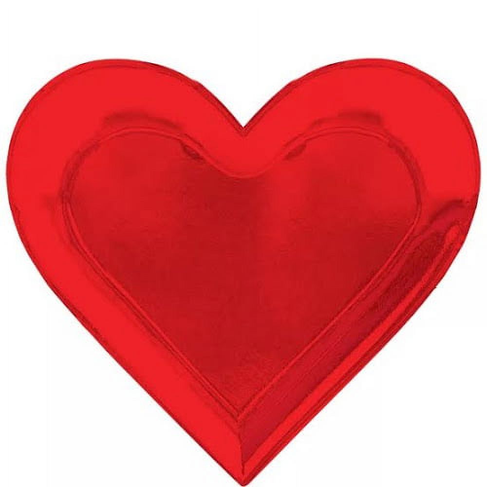 Metallic Shaped Heart Dinner Plates 8ct - Walmart.com