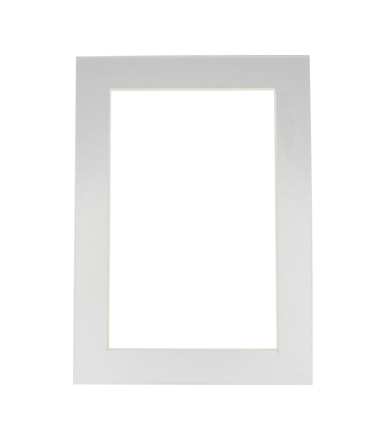 Metallic Silver Acid Free 16x20 Picture Frame Mats with White Core ...