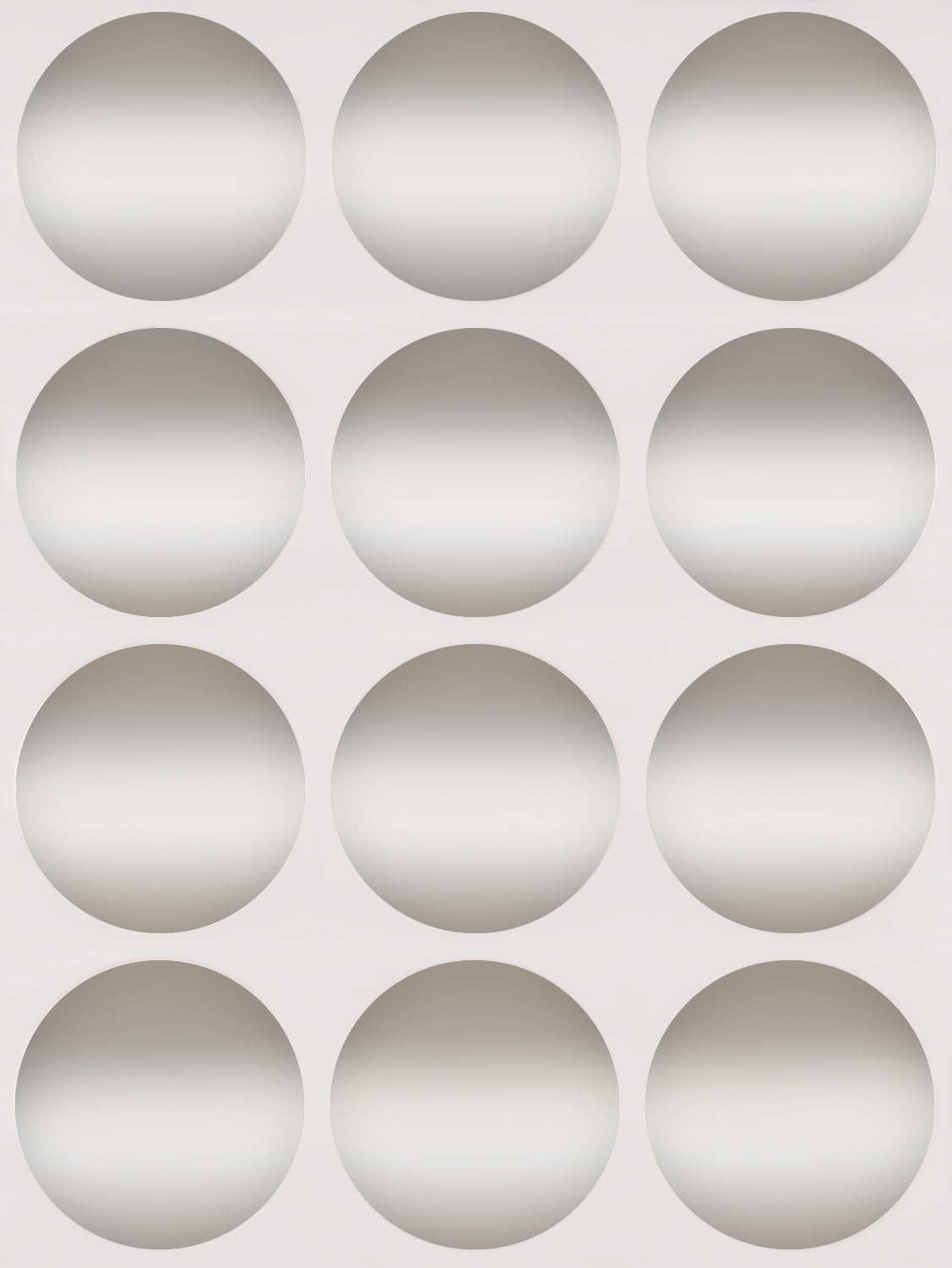 Metallic Silver Color-Coding Label Dots 38mm (1.5 inch) inch Round ...