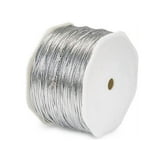 Metallic Silver Tinsel Braided Cord - 1/16 Wide x 100 Yards (rtc40 ...