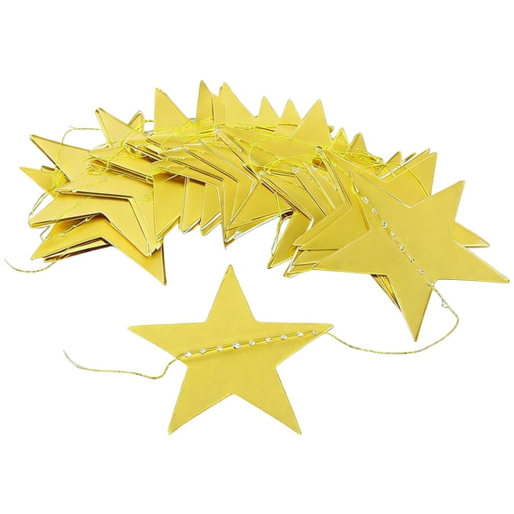 Metallic Star Garland Decor, Glitter Star Garland Banner 2026 New Years ...