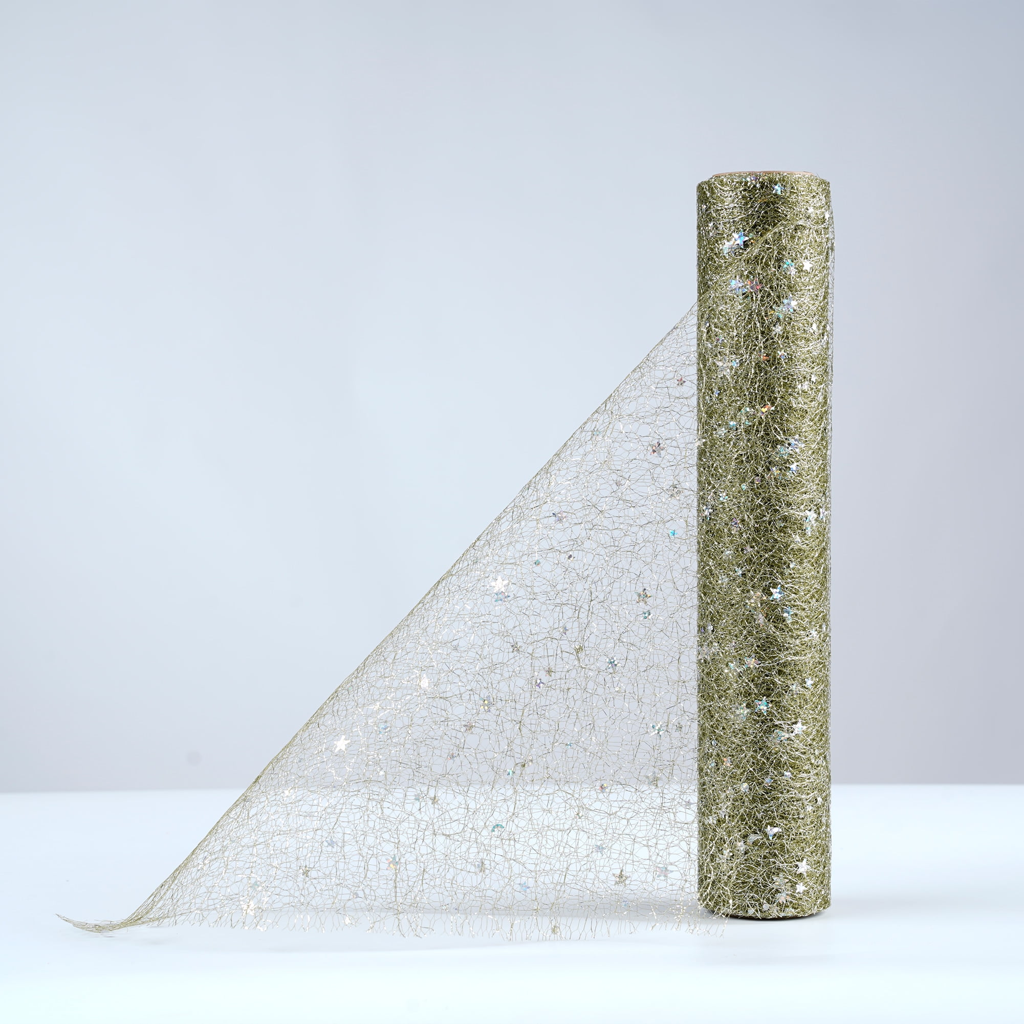 Metallic Table Runner 11Inch x 33Feet Glitter Sequin Mesh Table Runner ...