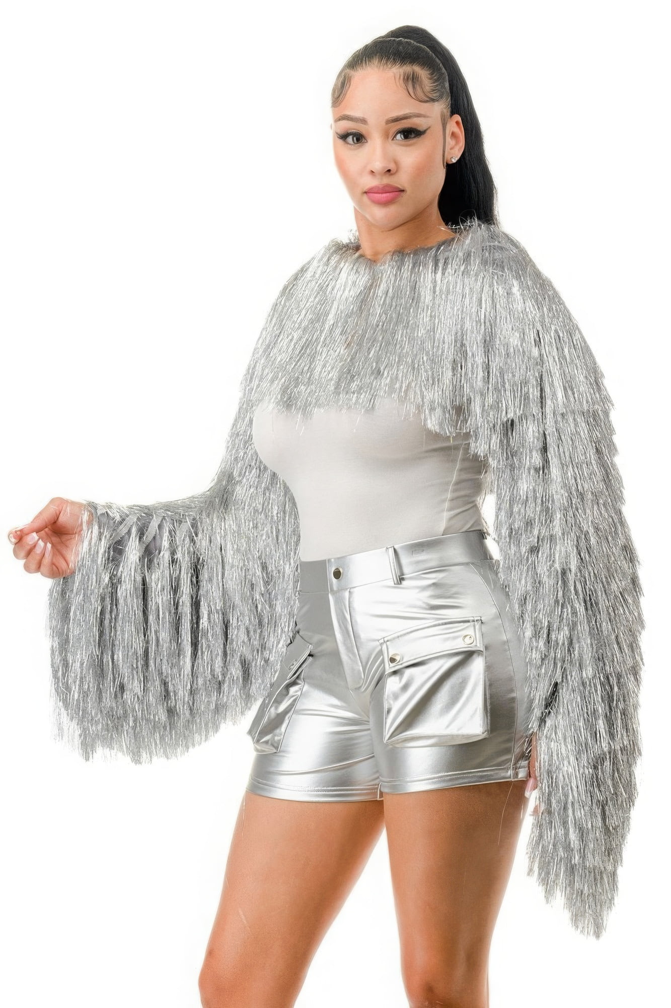 Metallic Tinsel Bolero - Walmart.com