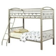 Metallic Twin/Twin Bunk Bed, Gold - Walmart.com