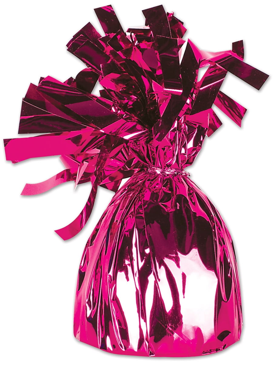 Metallic Wrapped Balloon Weight, 6 Oz, Cerise (12/Pkg) - Walmart.com