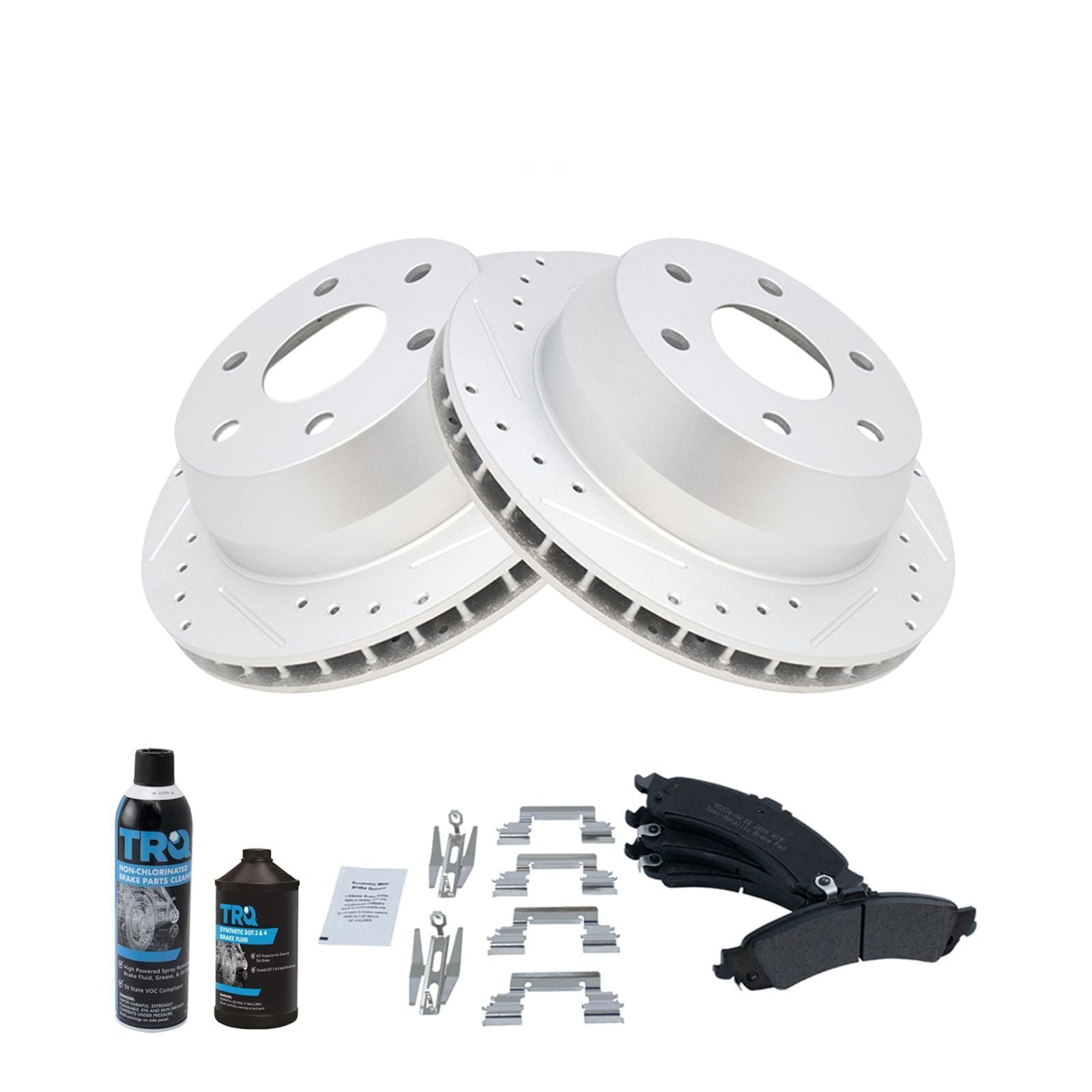 Metallic ce Drilled Slotted Rear Disc Brake Kit for 2000-2007 for ...