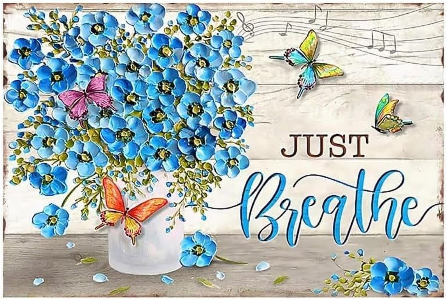 Metallic tin sign retro only happens once today as stunning butterfly ...