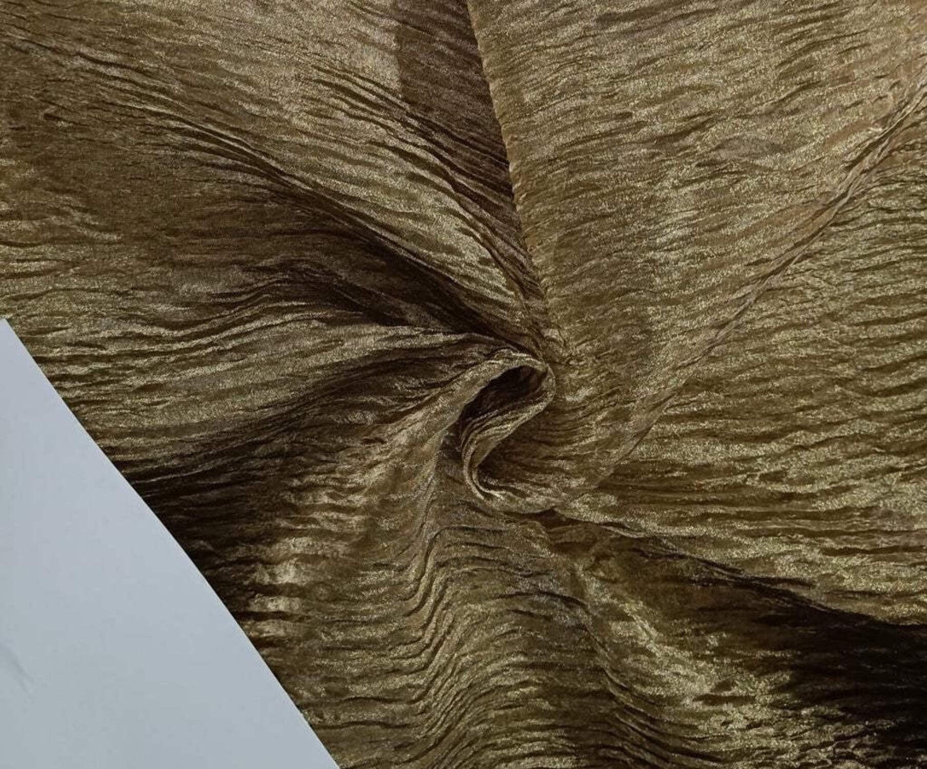 Metallic tissue organza Crinkled [crushed] fabric 44" wide available in ...