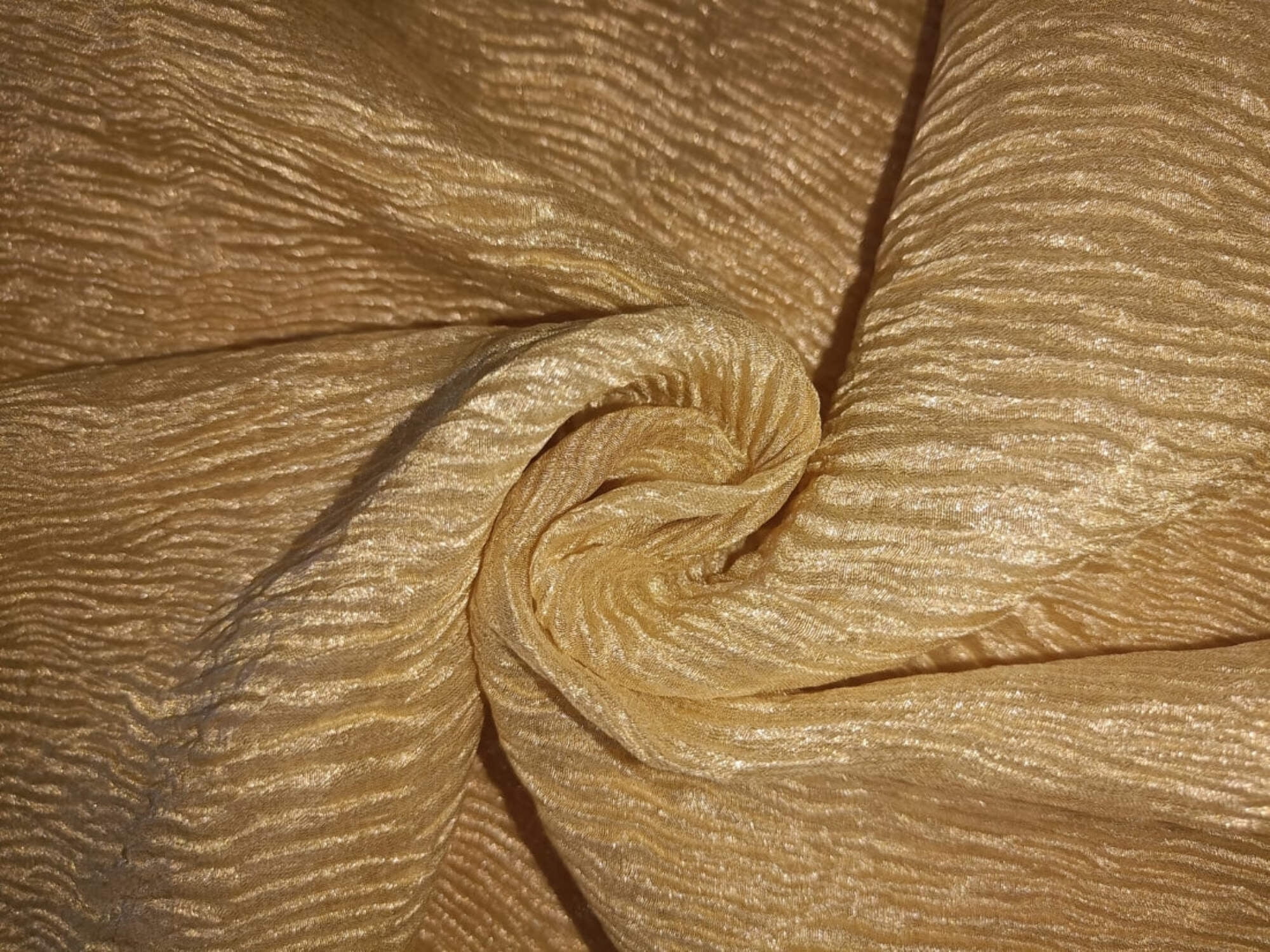 Metallic tissue organza Crinkled [crushed] fabric 44" wide available in ...