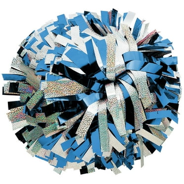 2-Color Holographic Mix Youth Cheer Pom - Pink/Silver - Walmart.com