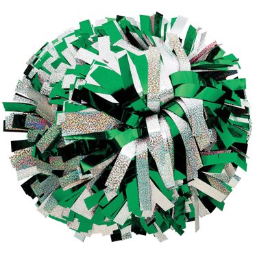 Youth 2-Color Metallic Cheerleading Pom Mnvy/Msil - Walmart.com