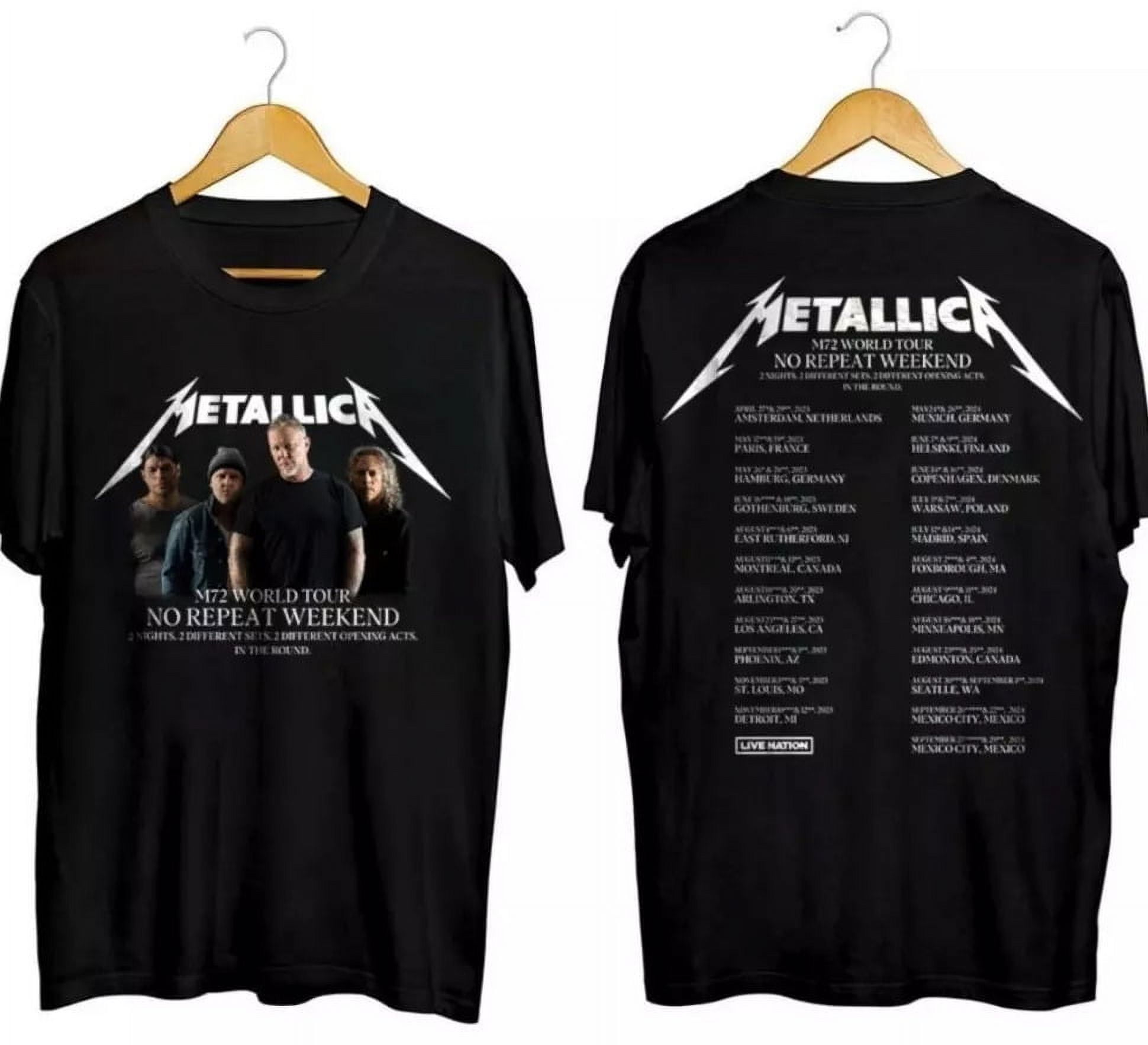 Metallica 72 Seasons 2023 – 2024 World Tour T-Shirt, Metallica Band Fan Shirt - Walmart.com