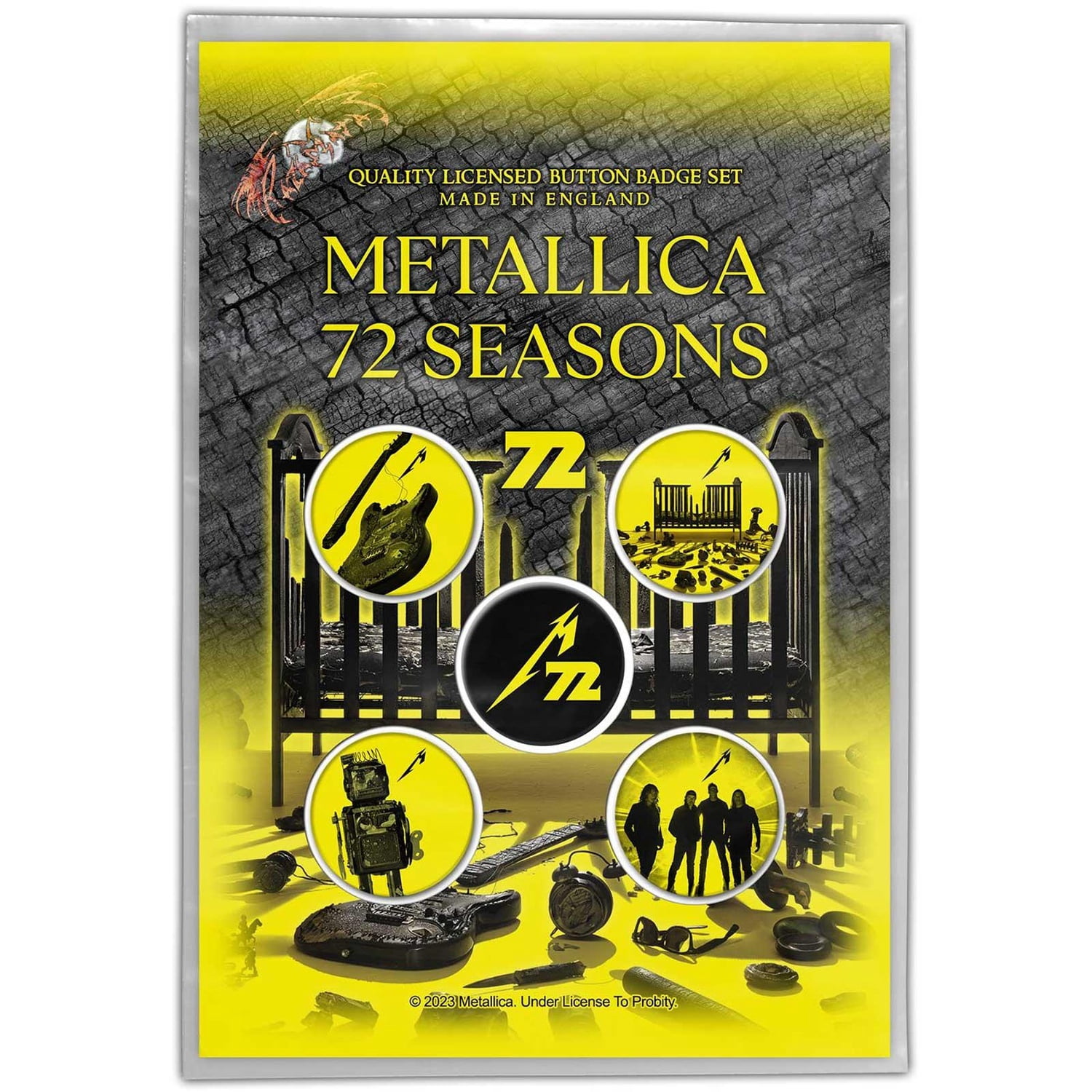 Metallica 72 Seasons Button (Pack of 5) - Walmart.com