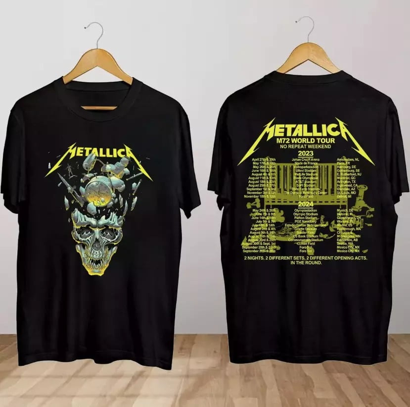 Metallica 72 Seasons World Tour 2024 T-Shirt, Metallica Concer T-Shirt ...