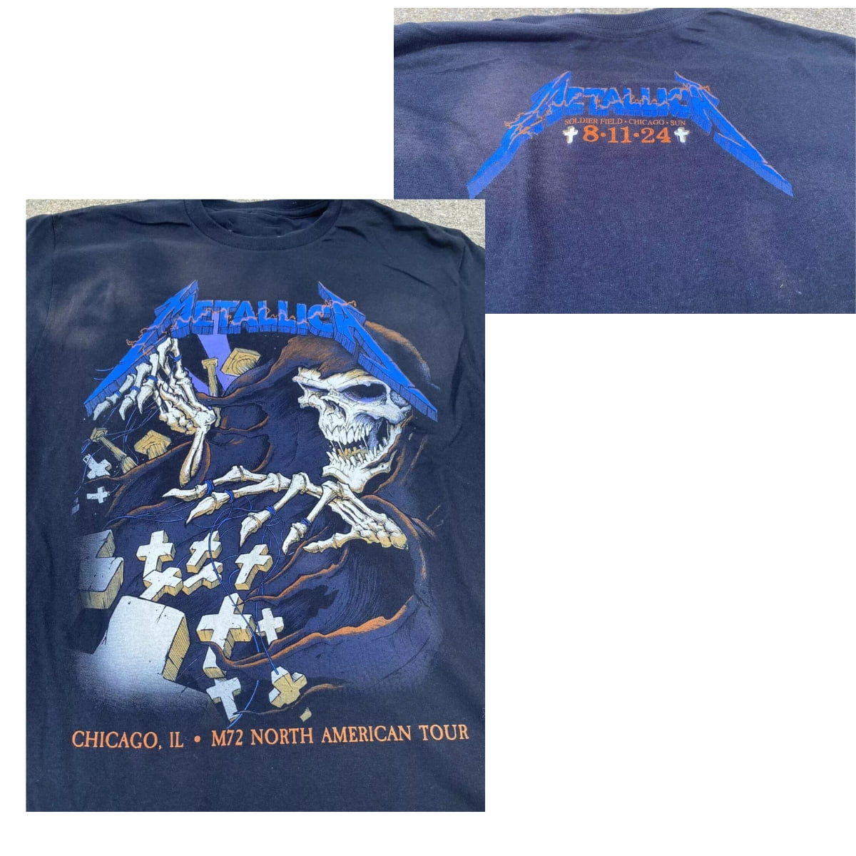 Metallica At Soldier Field Chicago Illinios 2024 Day 2 M72 World Tour T ...