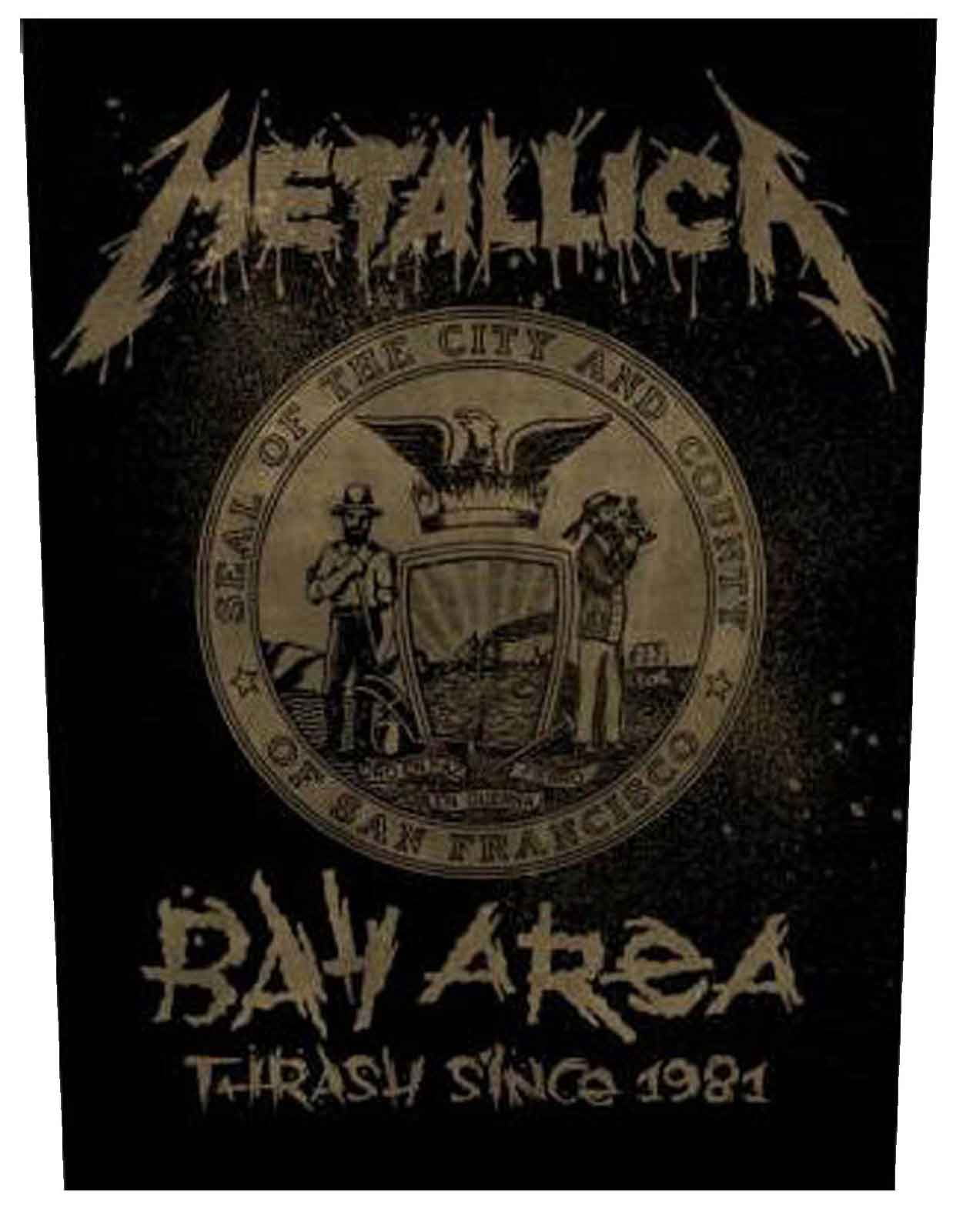 Metallica Bay Area Band Logo Back Patch - Walmart.com