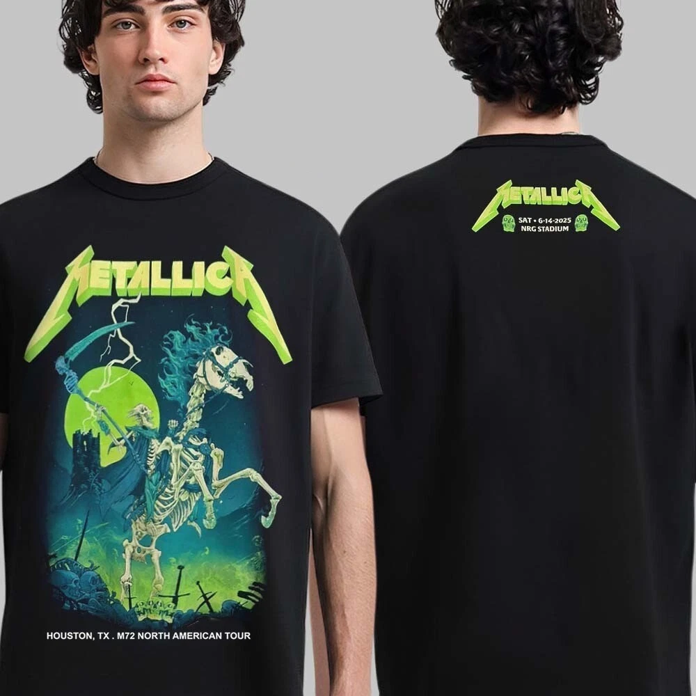 Metallica Houston 2025 In Texas At NRG Stadium On June 14,2025 Tshirt ...