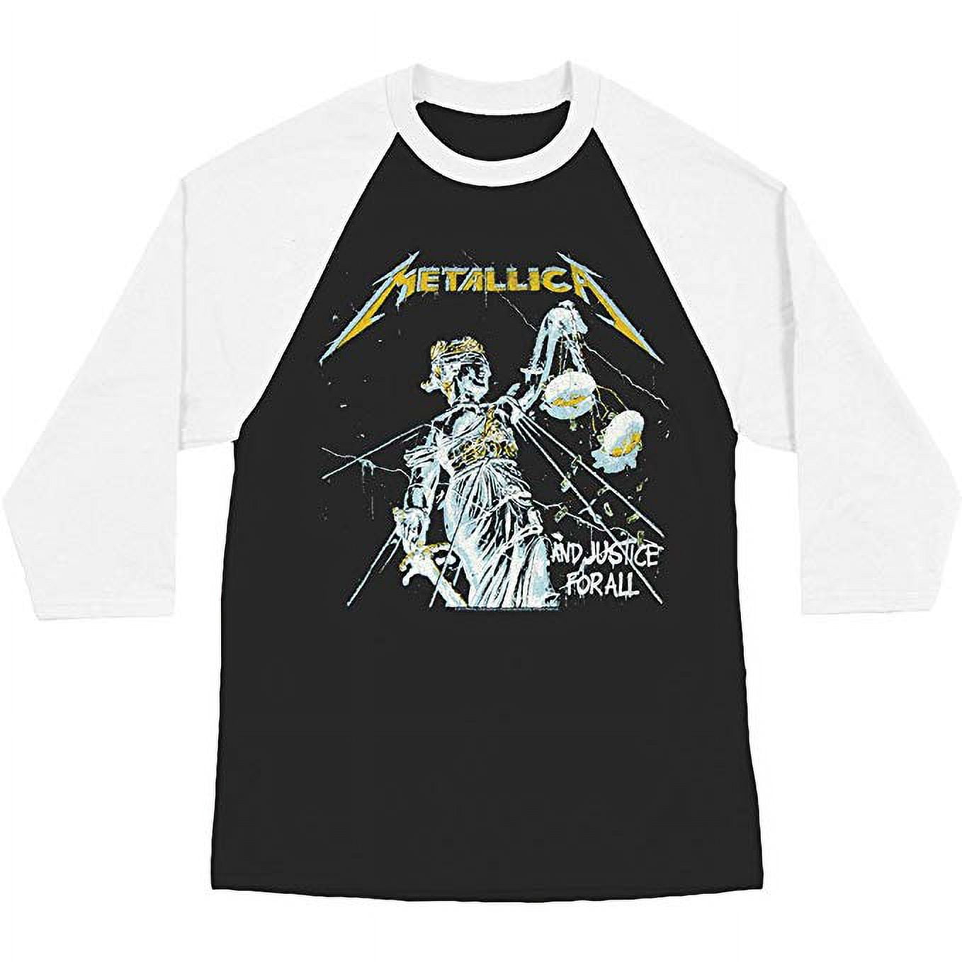 Metallica Justice Raglan Baseball Shirt - Walmart.com