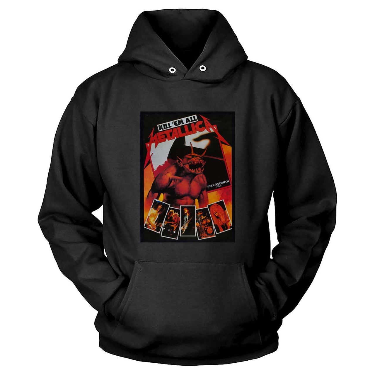 Metallica Kill 'Em All Hell On Earth Tour Hoodie - Official Concert ...