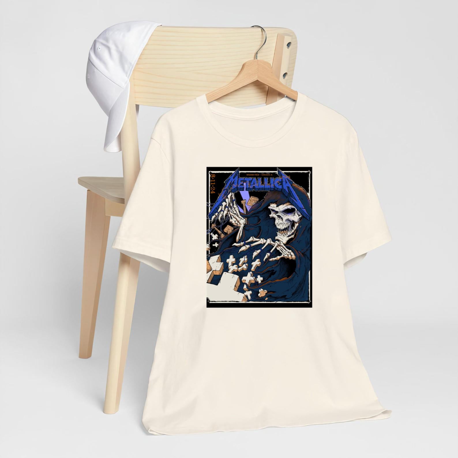 Metallica M72 Chicago Tickets Soldier Field Aug 11 2024 Poster Shirt ...