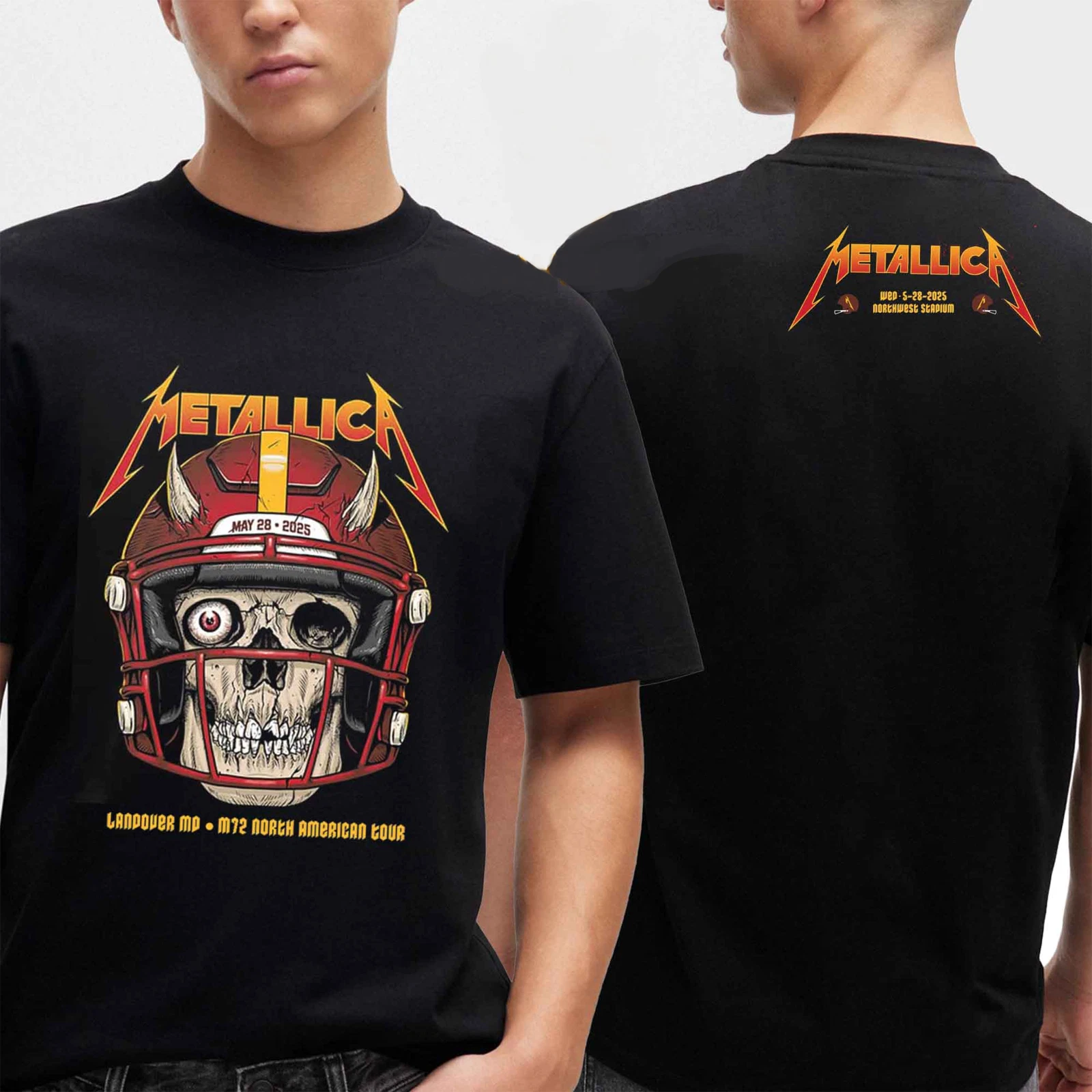 Metallica M72 For Northwest Stadium Maryland MD May 28th 2025 T- Shirt - Walmart.com