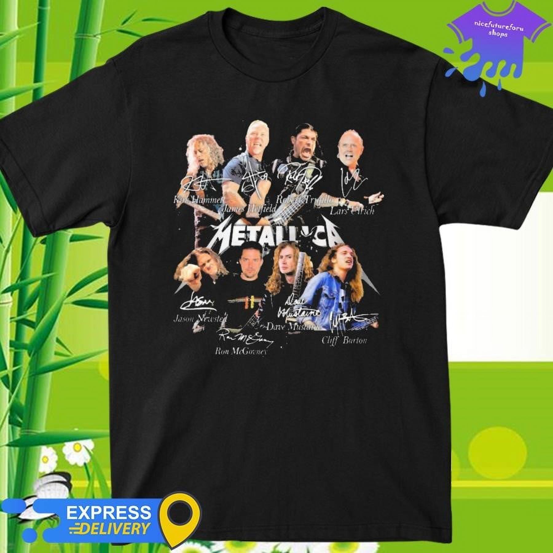 Metallica M72 World Tour 2024 Graphics Design Signatures Shirt ...