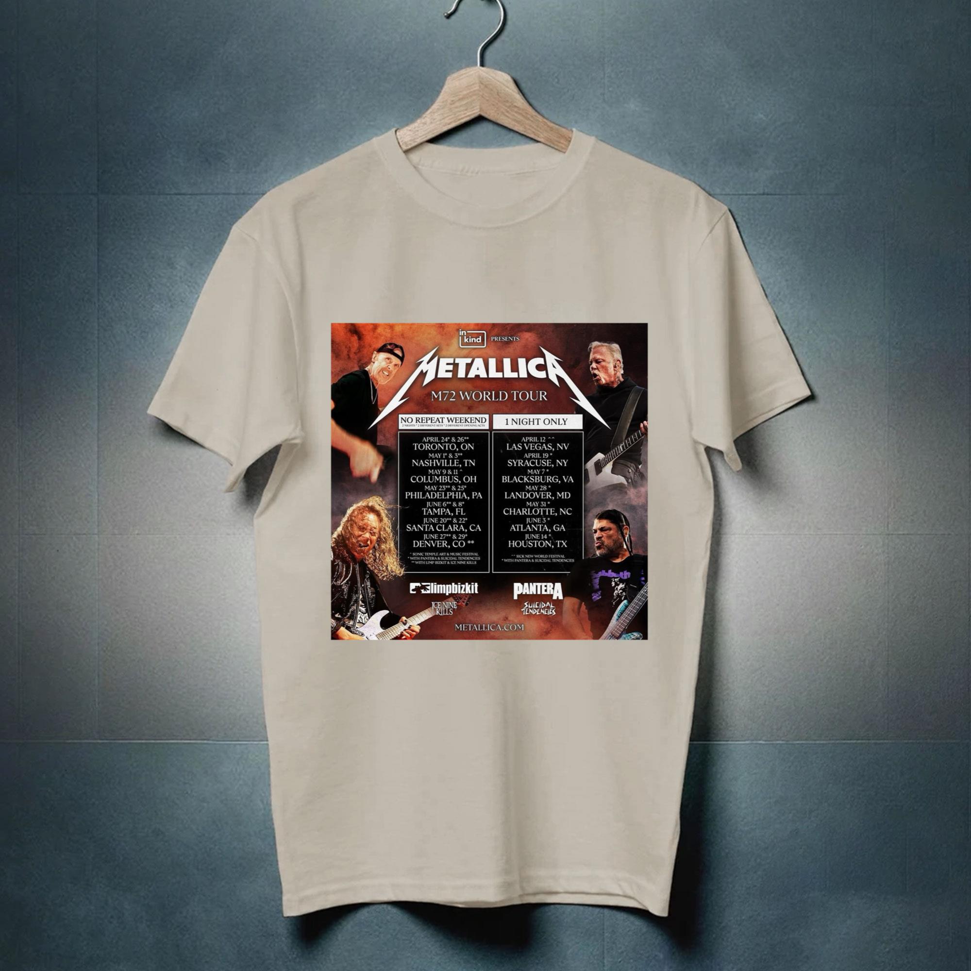 Metallica M72 World Tour 2025 Shirt - Walmart.com