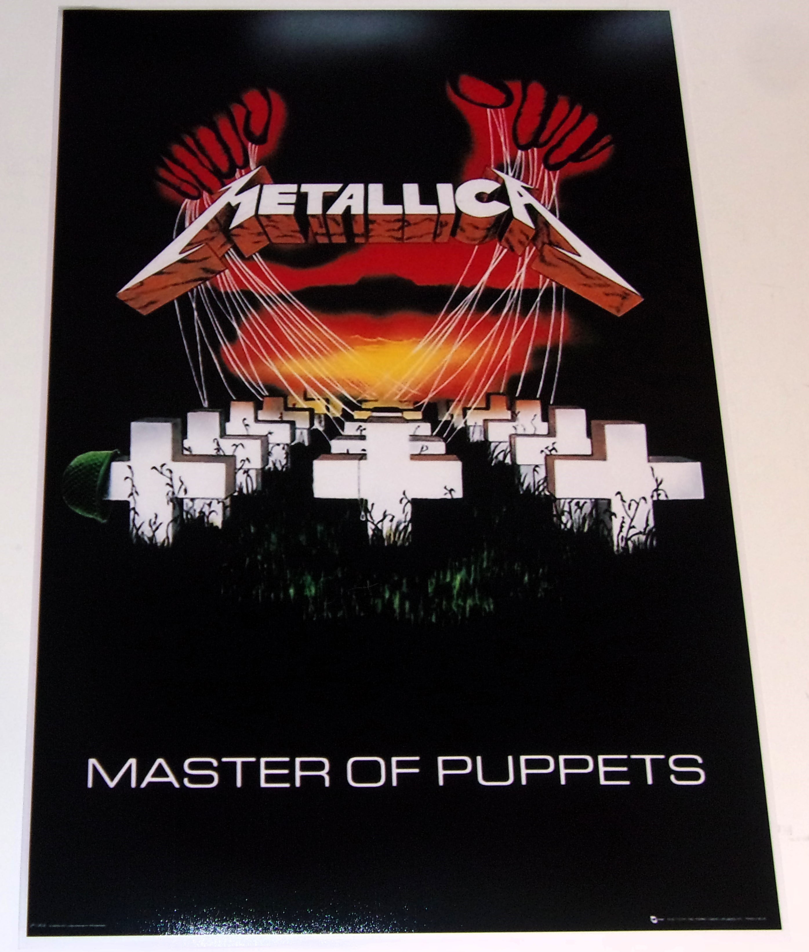 Metallica Master of Puppets 1986 Tour Metal Poster 19"x13" Metal Gods ...