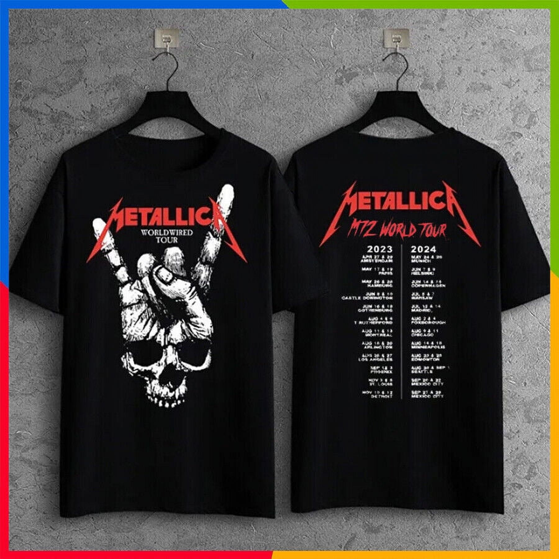 Metallica Metal Band M72 Seasons 2023 – 2024 World Tour T-Shirt - Walmart.com