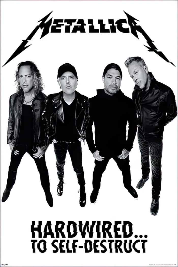 Metallica - Music Poster (Hard-Wired To Self Destruct - The Guys) (Size: 24" x 36") - Walmart.com
