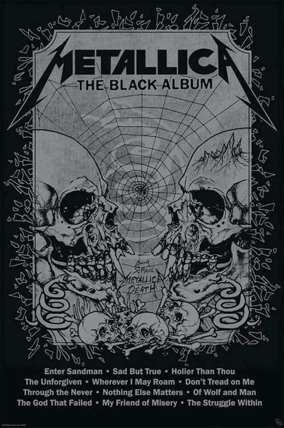 Metallica - Music Poster (The Black Album - Album Cover) (Size: 24" x ...
