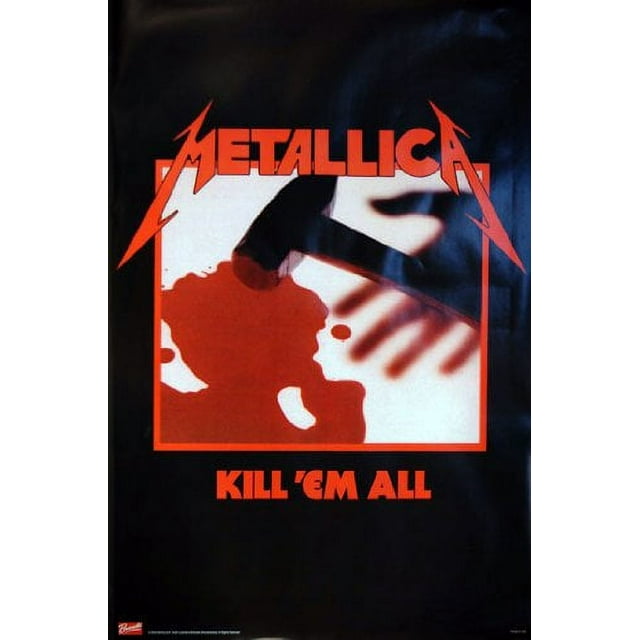 Metallica Kill 'Em All Poster, 24x36, Wall Decor Paper Print ...