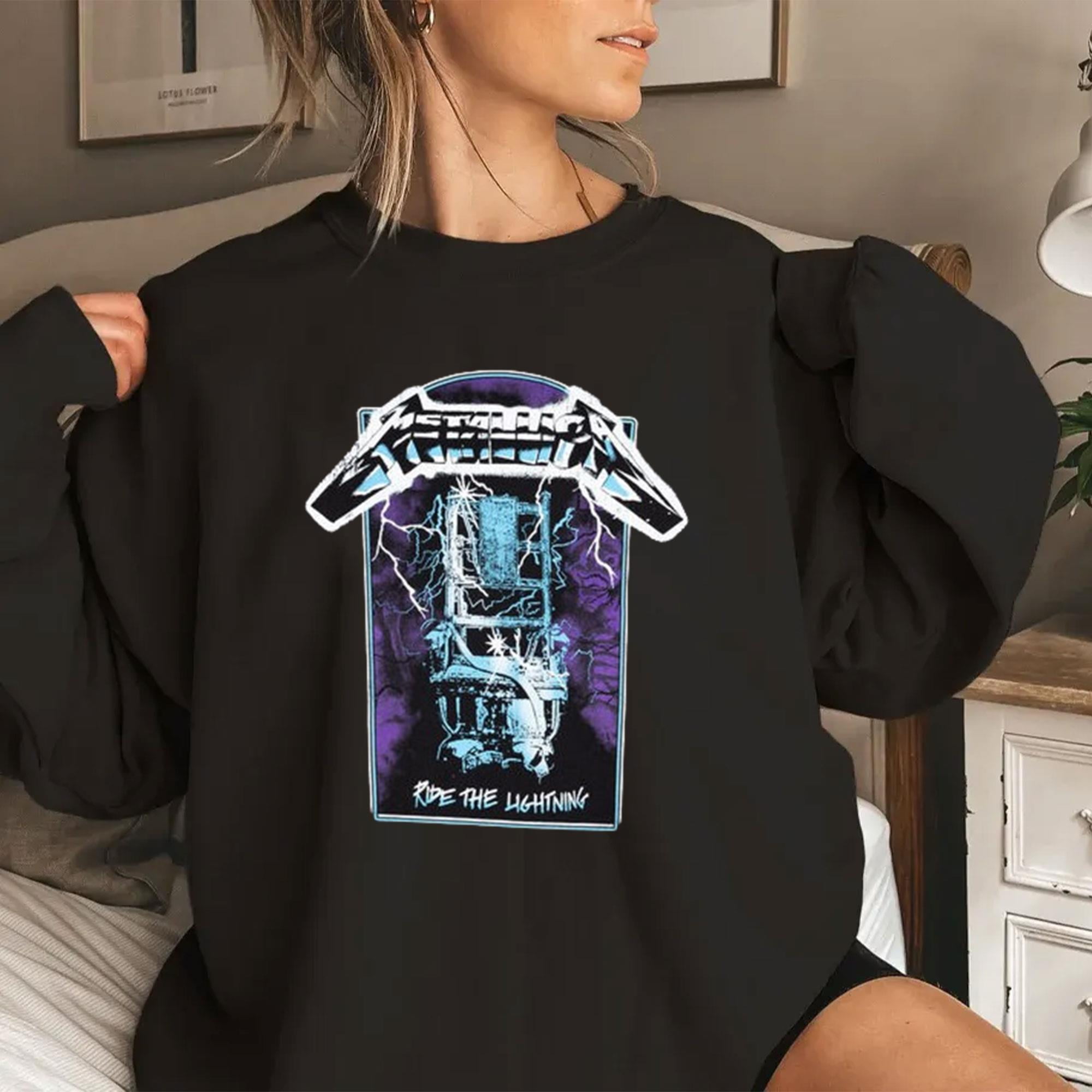 Metallica-Ride The Lightning Anniversary Tracklist Sweat Shirt ...