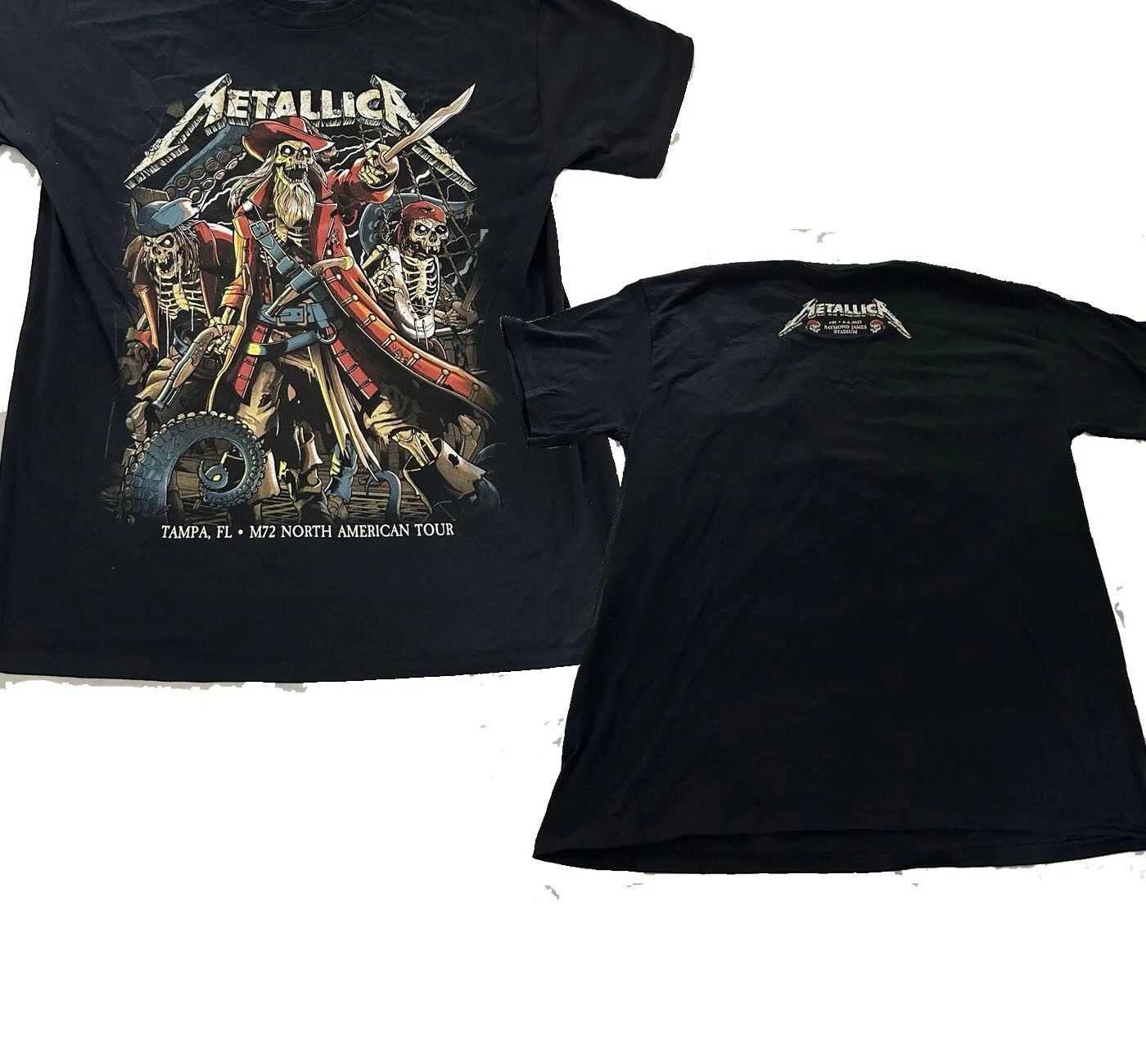Metallica Tampa Night 1 Poster 6/6/2025 Raymond James Stadium All Size Shirt - Walmart.com