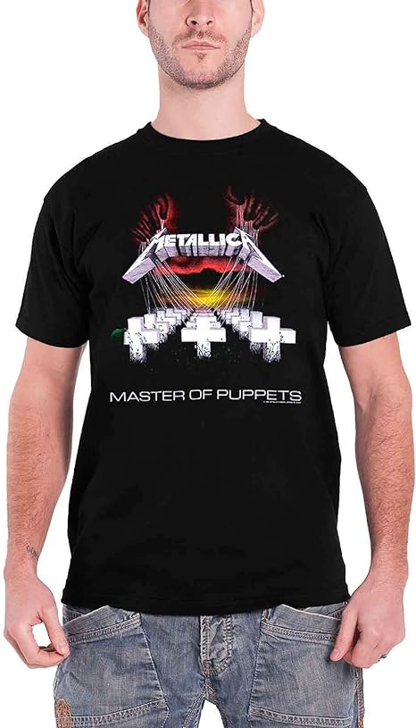 Metallica Unisex-Adults Official Master of Puppets T Shirt -, (Black) - Walmart.com