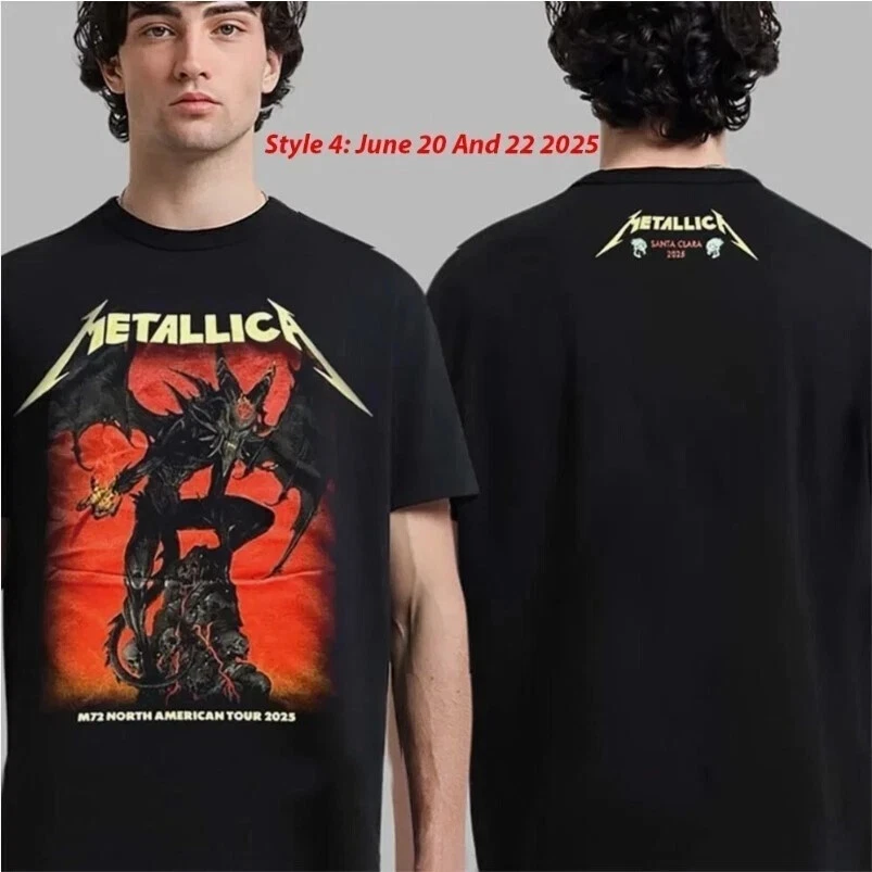 Metallicaa M72 Santa Clara, CA 2025 At Levi’s Stadium T-Shirts ...