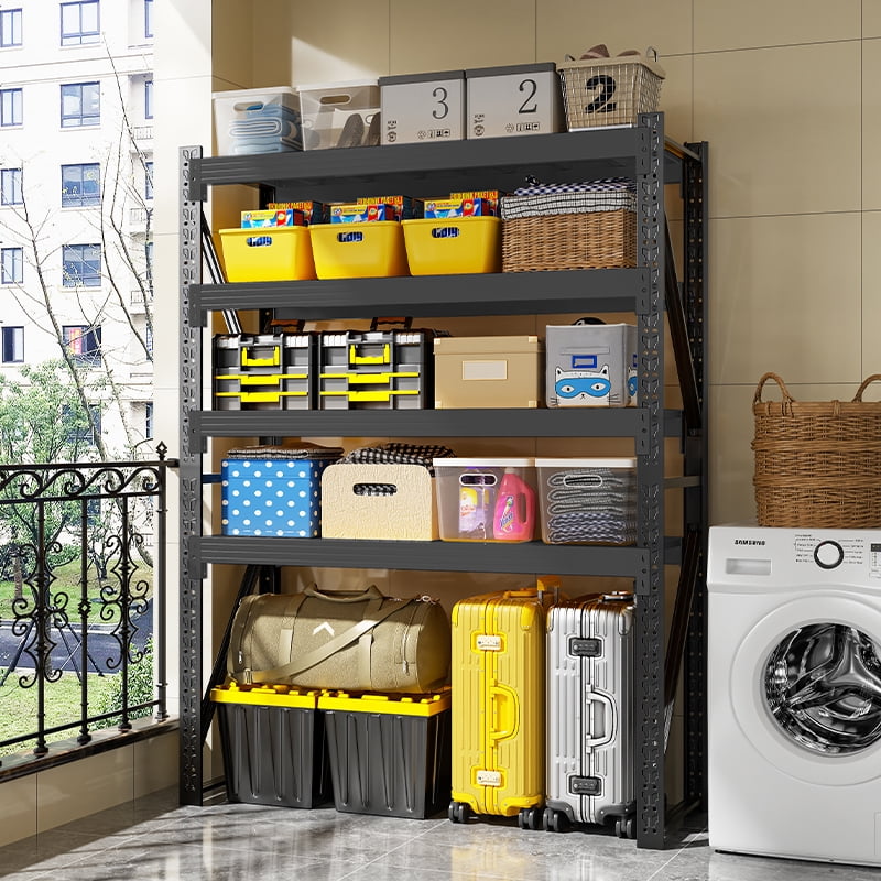 Metallix 79" H Garage Shelving Heavy Duty,3200Lbs Garage Storage 4-Tier ...